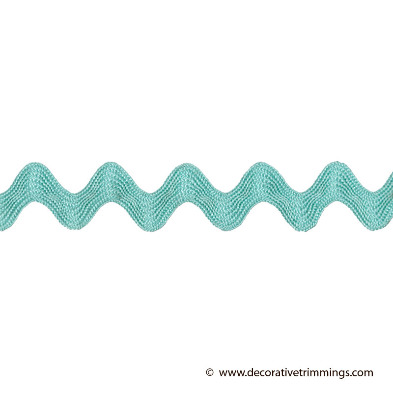 5/8 Inch Rayon Rick Rack Aqua | Decorative Trimmings LLC
