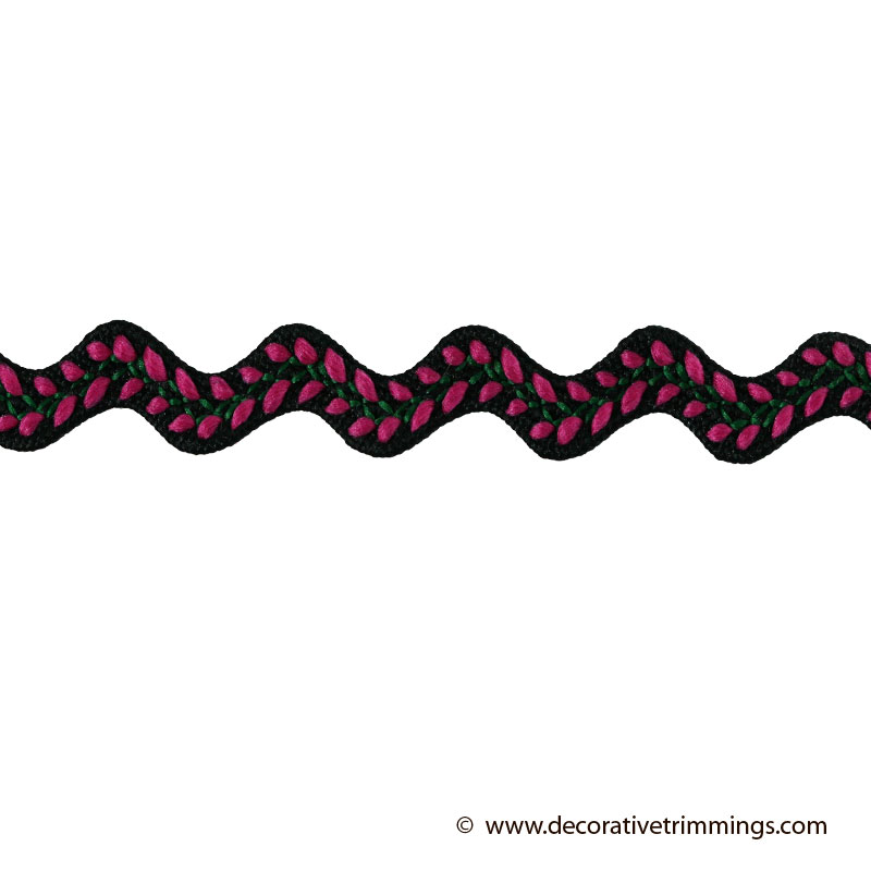 5/8 Inch Black Multi Rick Rack | Decorative Trimmings LLC