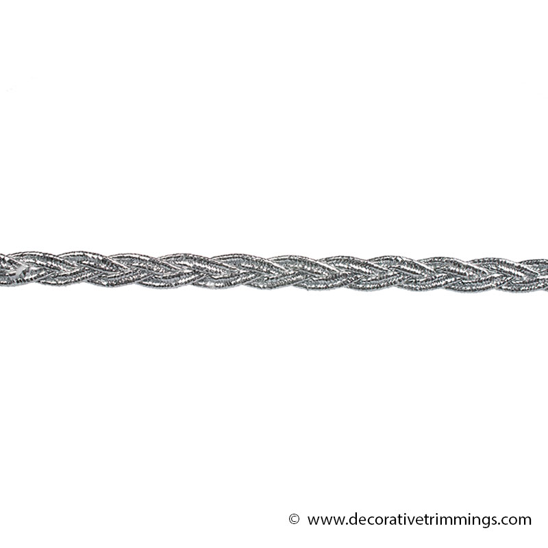 1/4 Inch Silver Platter Braid | Decorative Trimmings LLC
