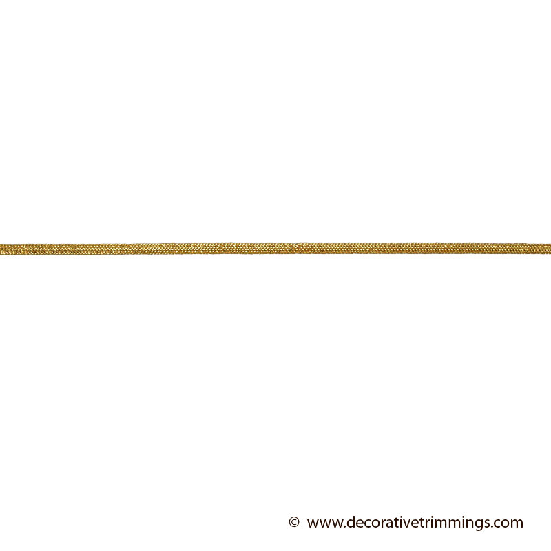 1/8 Inch Gold Flat Braid | Decorative Trimmings LLC