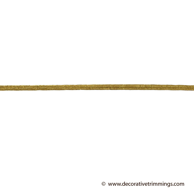 3/16 Inch Aztec Gold Flat Braid | Decorative Trimmings LLC