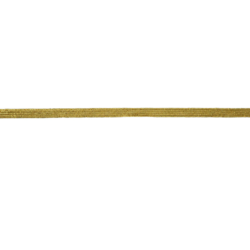 1/4 Inch Gold Metallic Flat Braid | Decorative Trimmings LLC