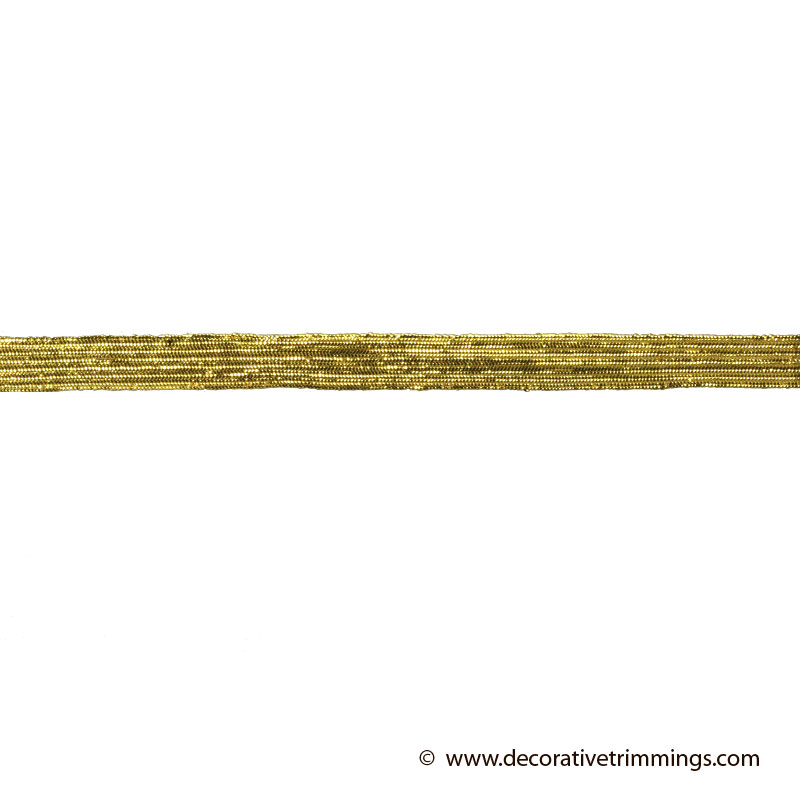 1/2 Inch Gold Flat Braid | Decorative Trimmings LLC