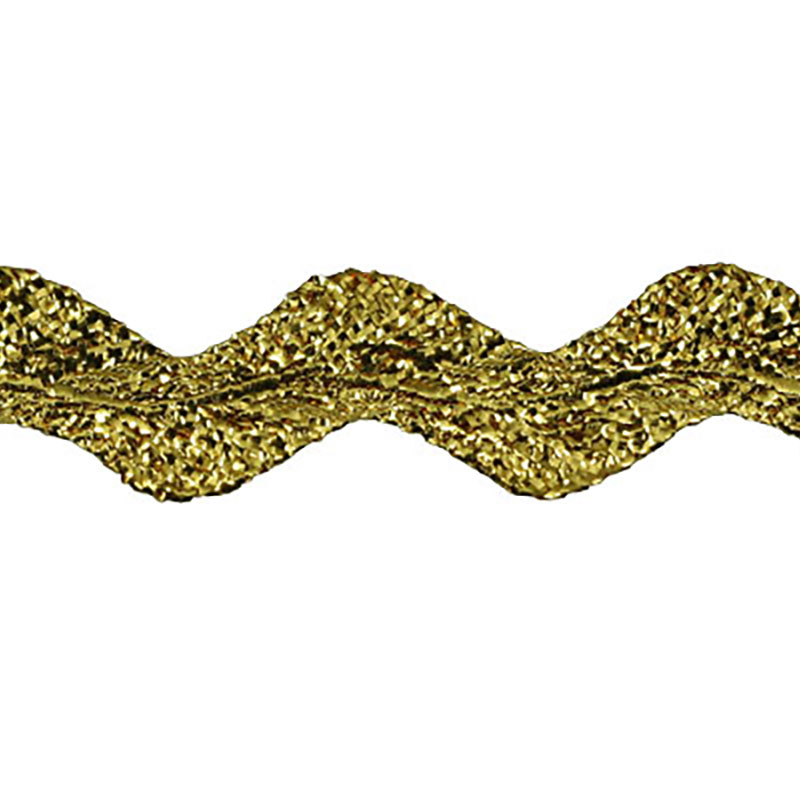 Aztec Gold 3/4 Inch Metallic Rick Rack | Decorative Trimmings LLC