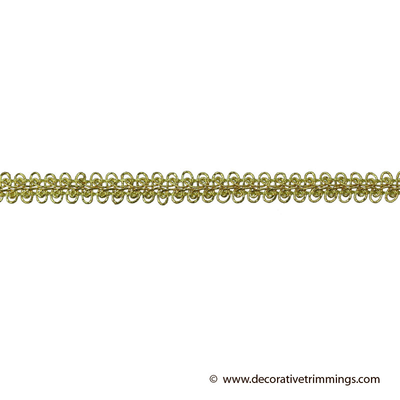 7/16 Inch Gold Chinese Gimp | Decorative Trimmings LLC
