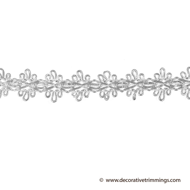1 Inch Silver Star Gimp | Decorative Trimmings LLC