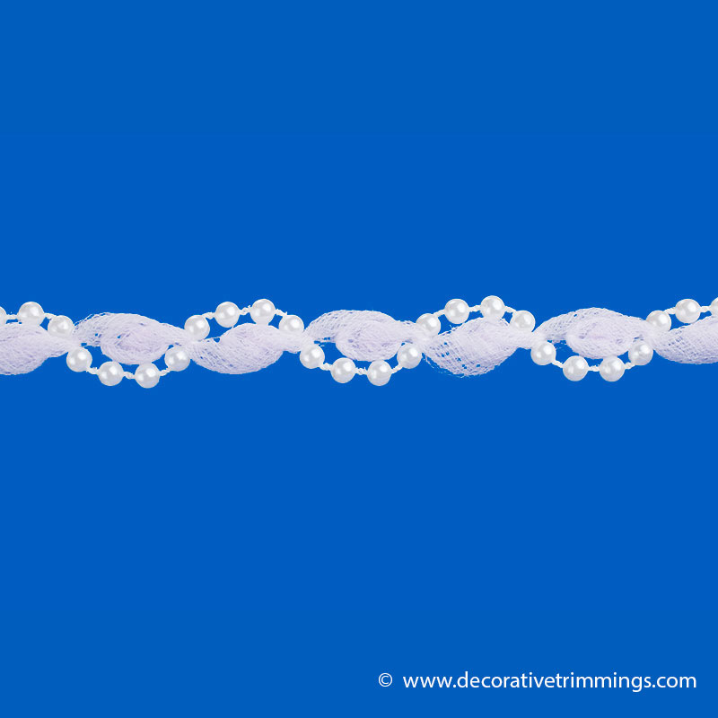 1/2 Inch Lilac Pearl Tulle Trim | Decorative Trimmings LLC