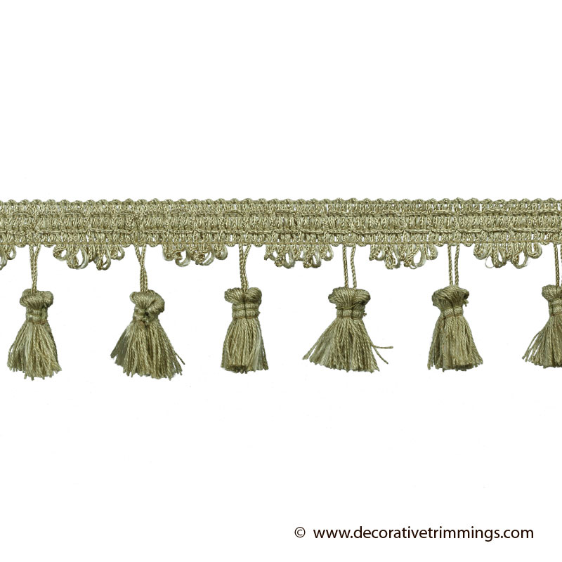2 Inch Beige Tassel Fringe | Decorative Trimmings LLC