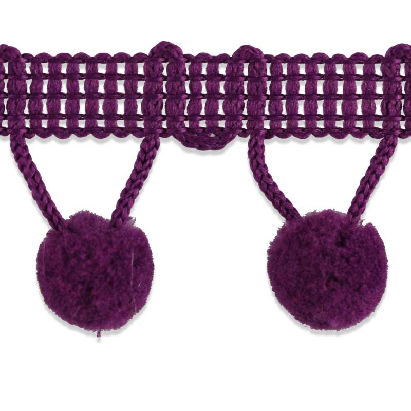 Purple Ball Fringe | Decorative Trimmings LLC
