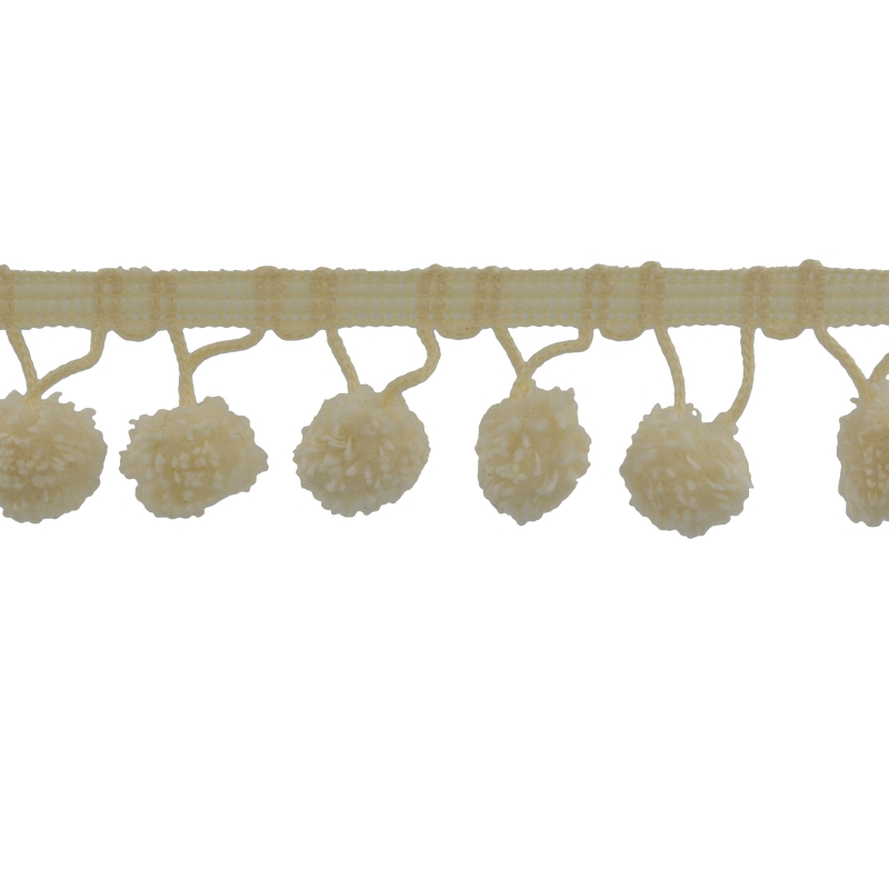 1 1/8 Inch Natural Ball Fringe | Decorative Trimmings LLC