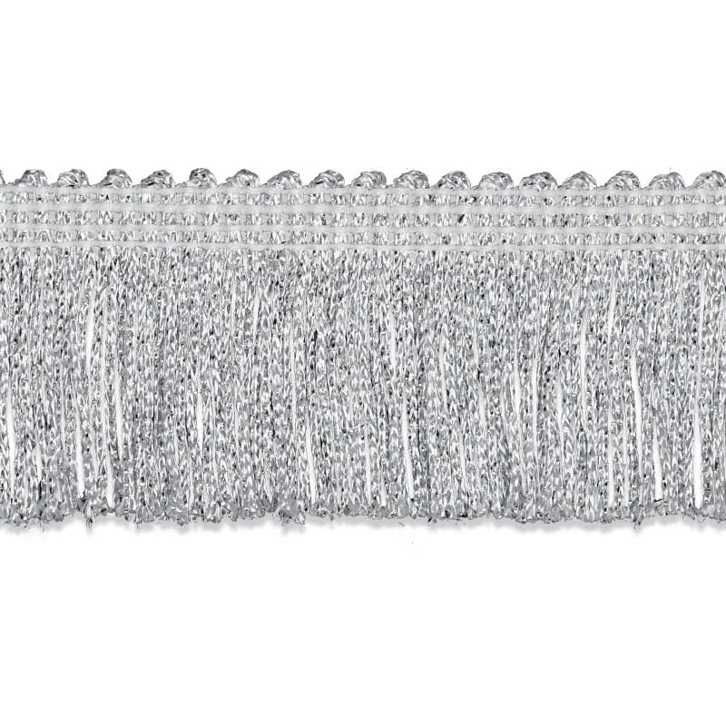 2 Inch Silver Chainette Fringe | Decorative Trimmings LLC