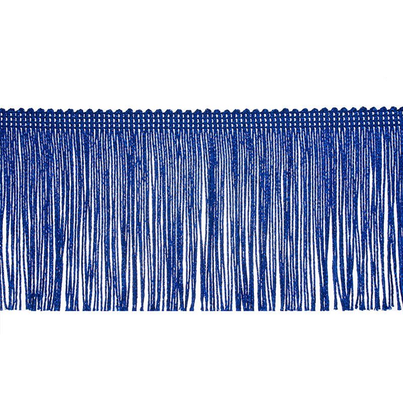 4 Inch Royal Glimmer Chainette Fringe | Decorative Trimmings LLC