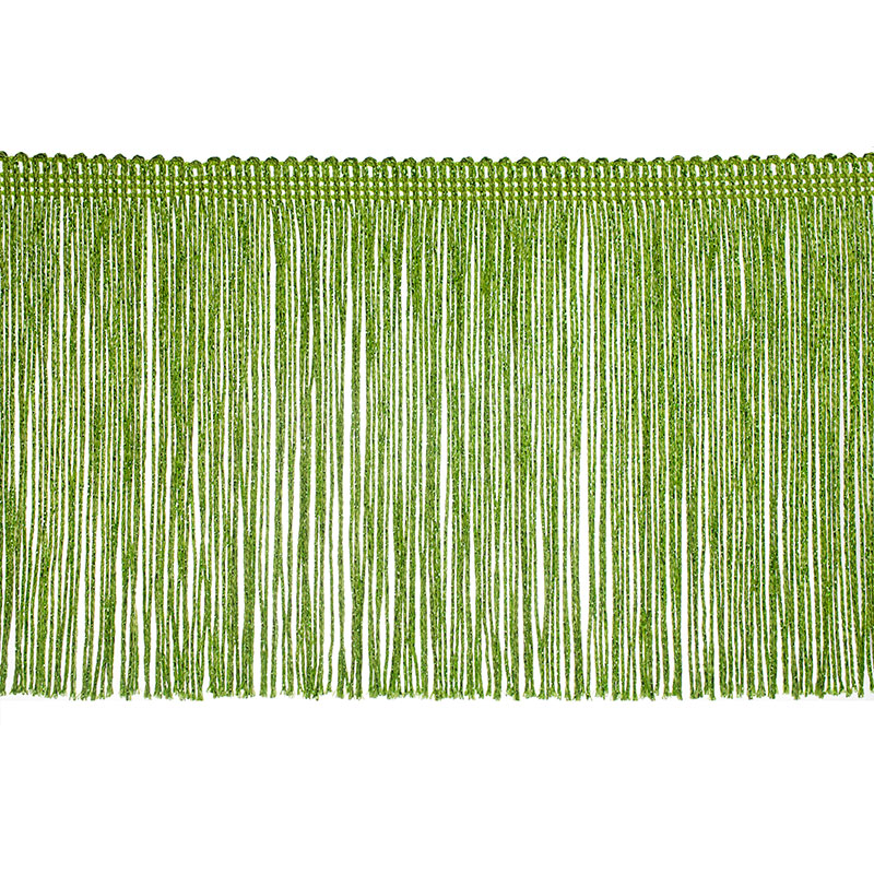 6 Inch Lime Glimmer Chainette Fringe | Decorative Trimmings LLC