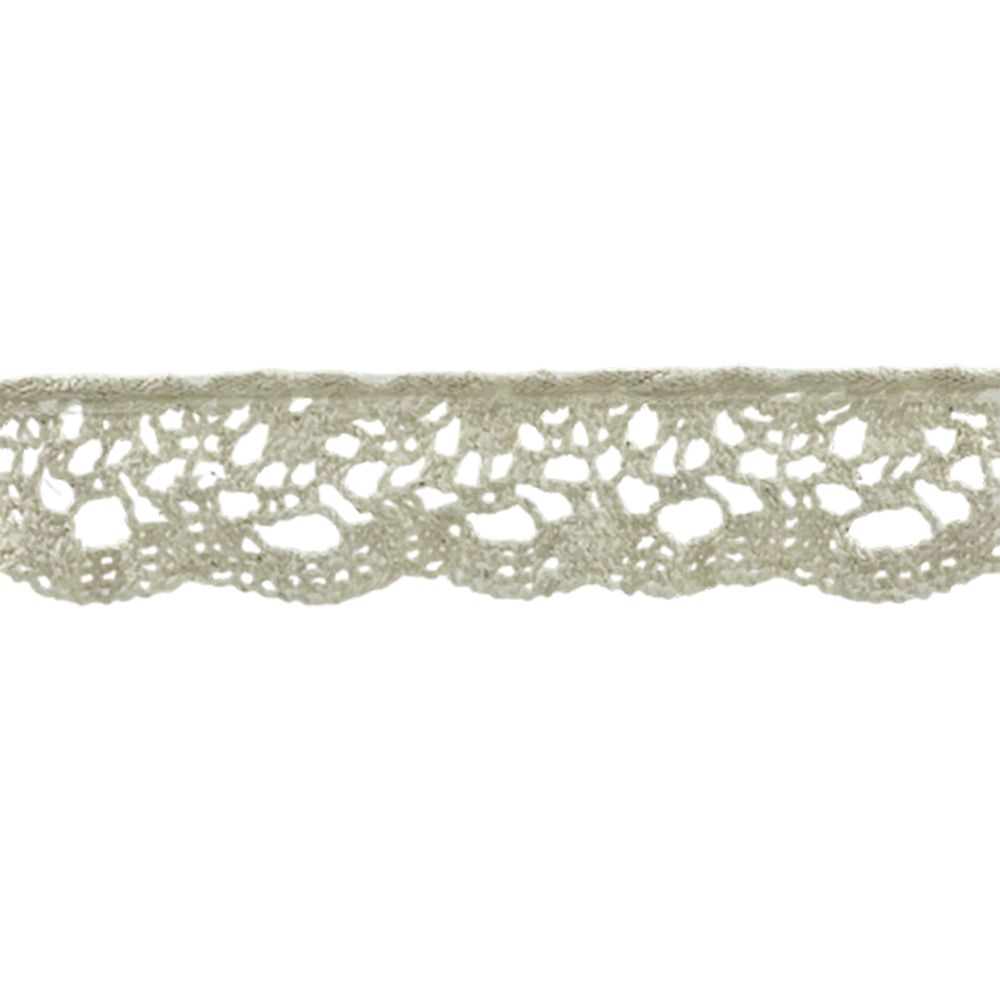 Natural 1 Inch Ruffled Cluny Lace | Decorative Trimmings LLC