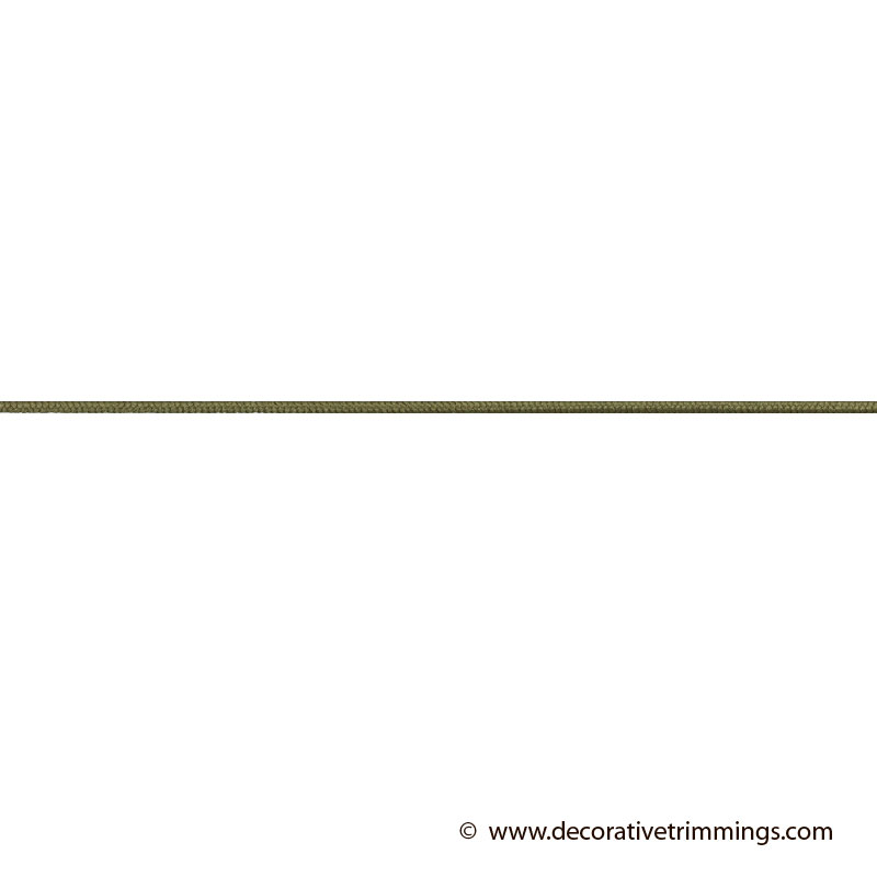 1/8 Inch (3MM) Gold Round Braided Elastic Cord | Decorative Trimmings LLC